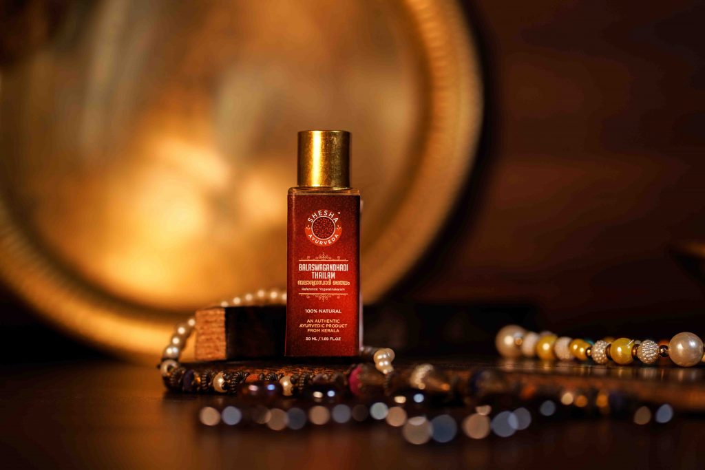 Balaswagandhadi Muscle Strength & Tone Massage Oil 50ml – Shesha Ayurveda