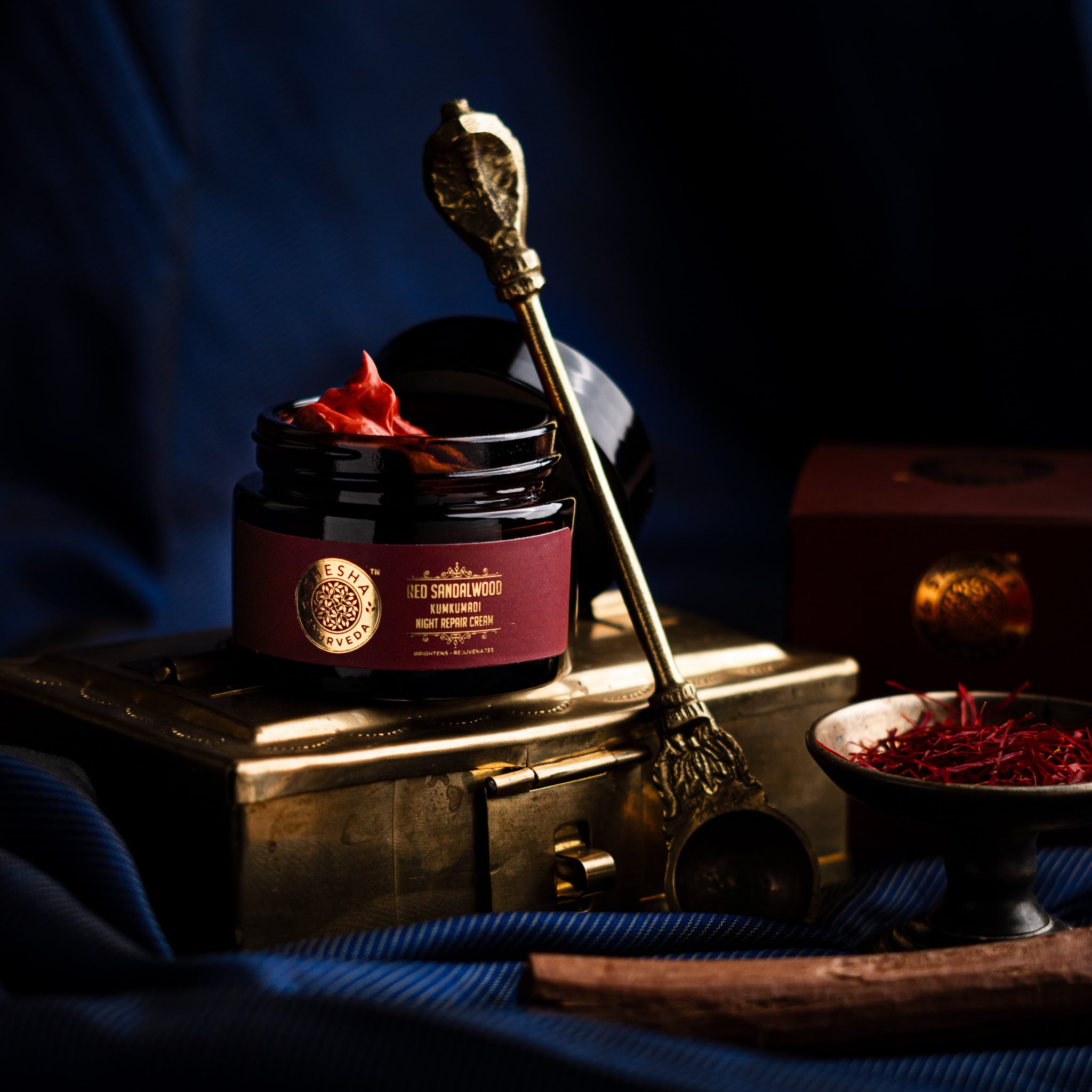Red Sandalwood Skin Brightening & Night Repair Cream 50G – Shesha Ayurveda